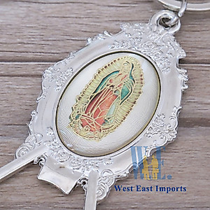 12 Pcs Our Lady of Guadalupe Bottle Opener Keychain Baptism Favor First Communion Gift Recuerdos de Bautizo