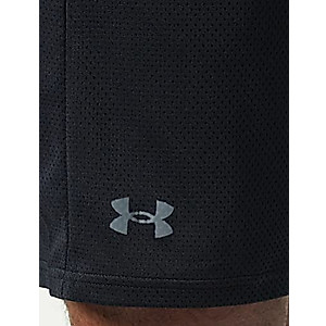 Under Armour mens Tech Mesh Shorts , Black (001)/Pitch Gray , Large