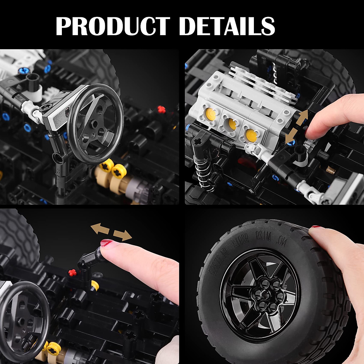 Mould King 13124 Off-Road Vehicle Building Kits, MOC Building Blocks Set Model to Build, Gift Toy for Kids Age 8+ /Adult Collections Enthusiasts(2096 Pieces, Static Versionl)