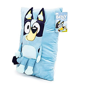 Bluey Snuggle Pillow - Super Soft Plush Decorative Throw Pillow - Measures 15 Inches (Official Bluey Product)