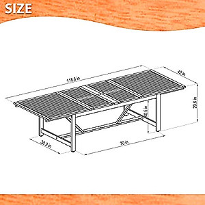Amazonia Franklin 9-Piece Teak Finish Extendable Rectangular Patio Dining Set