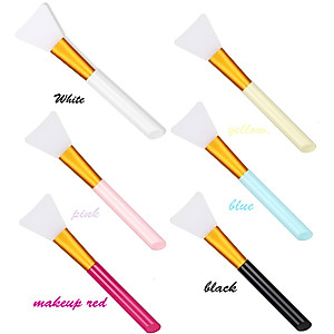 Silicone Face Mask Brush, Mask Beauty Tool, Soft Silicone Facial Mud Mask Applicator Brush 12 Pcs.