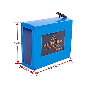agomola Electric Bicycle 48V 36V Lithium Battery 20Ah 12Ah 14Ah 15Ah Ebike Battery for Electric Bike Scooter Battery 100W to 1200W