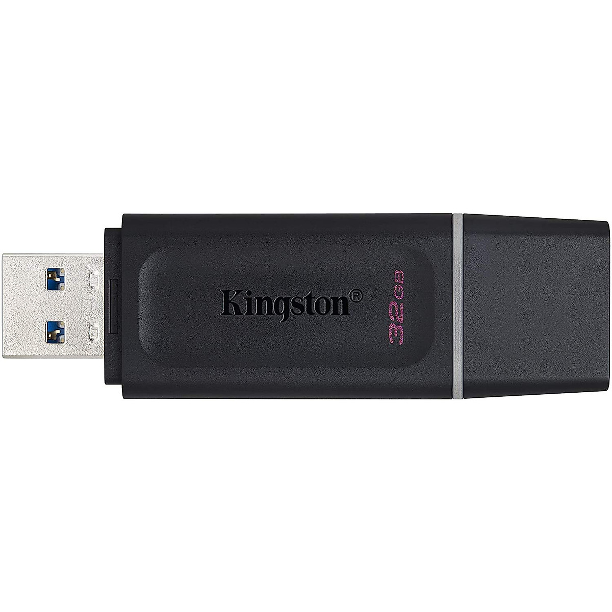 Kingston 32GB Flash Drive DataTraveler Exodia (Bulk 2 Pack) USB 3.2 Type-A Drive 100MB/s High Speed PenDrive for Computer or Laptop (DTX/32GB) Bundle with (1) Everything But Stromboli Lanyard