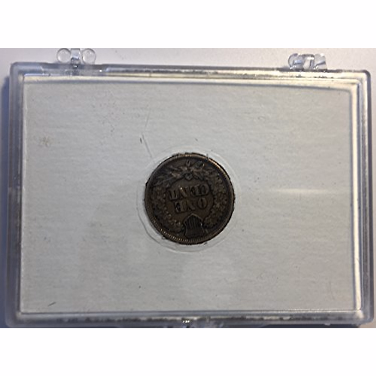 1863 P Indian Head Civil War Coin Comes in a plastic holder Penny Cent Good-Very Good