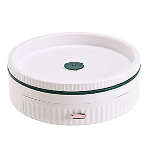 DAIFANNUO 360 Spinning Makeup Organizer with Drawers, Lazy Susan Rack Cosmetic Carousel Storage Shelf，Large Capacity Desk Organizer（Drak grey）