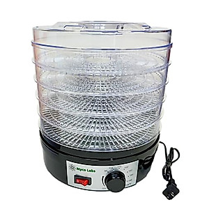 Myco Labs 350 Watt Mushroom Dehydrator with Adjustable Temperature Control and Extra Tall Trays
