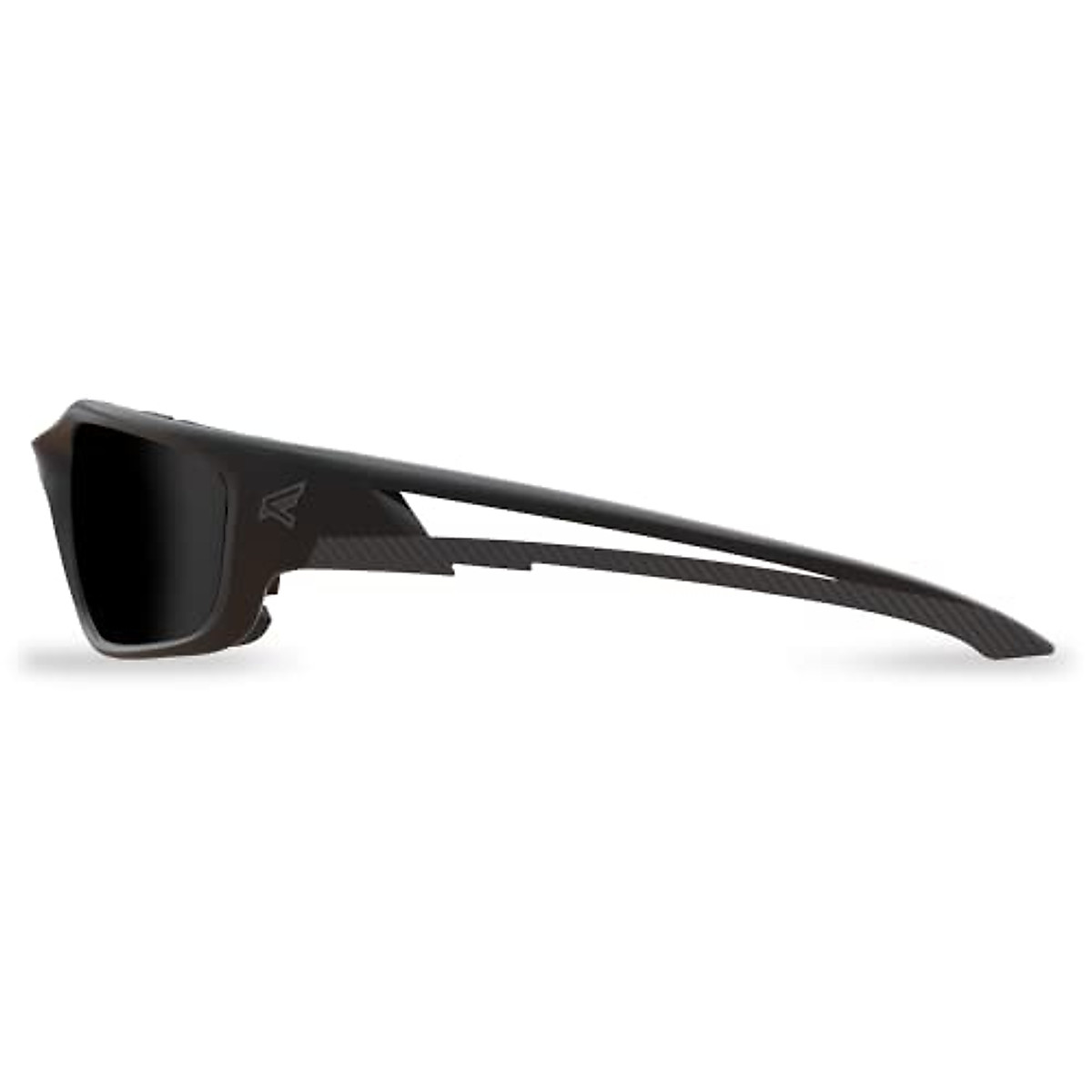 EDGE TSK-XL216 Kazbek XL Polarized Wrap-Around Safety Glasses, Anti-Scratch, Non-Slip, UV 400, Military Grade, ANSI/ISEA & MCEPS Compliant, XL Wide Fit (Black Frame, Smoke Lens)