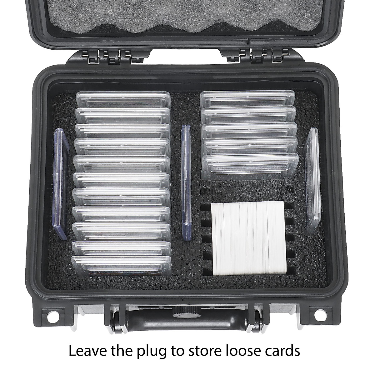 Case Club 25-41 Graded Card Slab Carrying Case - Slotted Storage Fits PSA/BGS/FGS Graded Slabs - Sports/Trading Collector Box for Graded Cards - Travel Holder for Slabs/Sleeves/Loose Cards