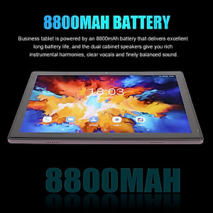 Acogedor 10.1 Inch Tablet, Gaming Tablet with BT Headset, 12GB RAM 256GB ROM, 8 Core CPU, 8+20MP Dual Cam, Support 4G LTE, 5G WiFi, Office Tablet for Android 11.0 (Violet)