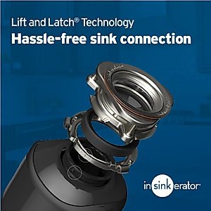 InSinkErator Badger 5XP Garbage Disposal with Power Cord, Standard Series 3/4 HP Continuous Feed Food Waste Disposer, Badger 5XP W/C