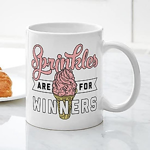 CafePress Sprinkles Are For Winners Ceramic Coffee Mug, Tea Cup 11 oz