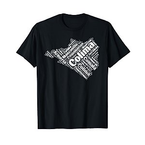 Mapa de Colima Mexico y municipios T-Shirt