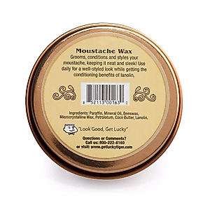 Lucky Tiger Mustache Wax, Neutral, 1.5 Ounce