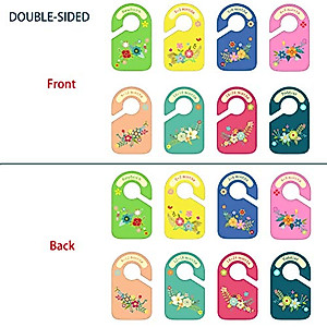 Baby Closet Dividers for Baby Clothes - Set of 8 Double Side Baby Closet Size Dividers Special Closet Organizer/Hangers Dividers (Flower)