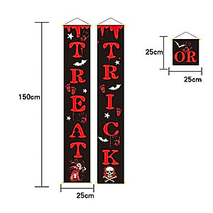 Halloween Door Decorations for Home Couplet Outdoor Hanging Banner Party Decoration Curtain Couplet Halloween Festival Supplies