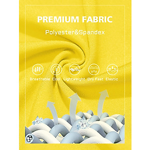 MAGCOMSEN Workout Tank Tops for Men Dry Fit Sleeveless Shirts Muscle Boxing Dry Fit Tank Tops Fitness Active Summer Tank Tops Yellow XL