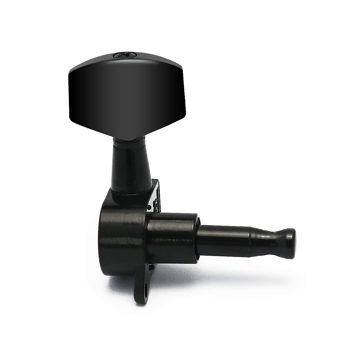 Metallor Sealed String Tuning Pegs Tuning Keys Machines Heads Tuners 6 In Line Right Handed Electric Guitar Acoustic Guitar Parts Replacement Black.