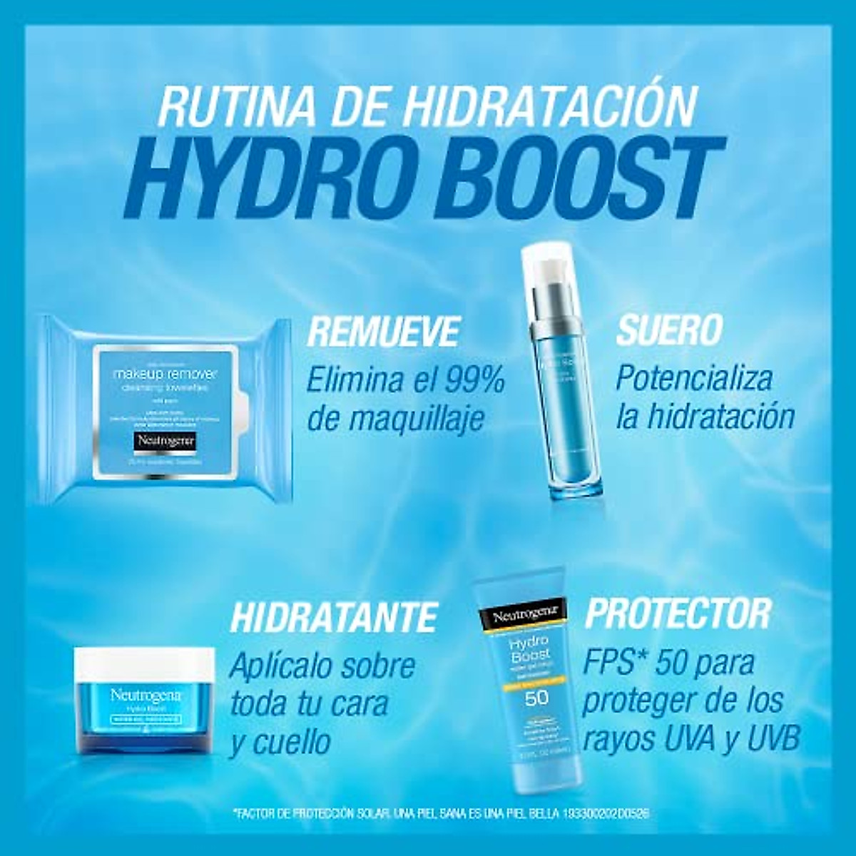 Neutrogena Hydro Boost Moisturizing Water Gel Sunscreen Lotion with Broad Spectrum SPF 50, Water-Resistant & Non-Greasy Hydrating Sunscreen Lotion, Oil-Free, 3 fl. oz (Pack of 3)