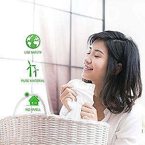 1.2 Gallon 80 Counts Strong Trash Bags Garbage Bags by RayPard, fit 4.5-5 Liter, 0.8-1.6 and 1-1.5 Gal trash Bin Liners for Home Office Kitchen Bathroom Bedroom, Clear