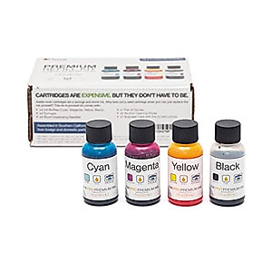 InkPro Premium Combo Ink Refill Kit for HP 60/XL, HP 61/XL, HP 62/XL, HP 63/XL, HP 64/XL, HP 65/XL Ink Cartridges 1oz 30mL
