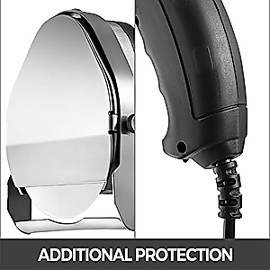 VEVOR 110V Electric Shawarma 80W Professional Turkish Kebab Knife Stainless Steel Commercial Gyro Cutter 2800 RPM With 2 Blades Φ3.93/100mm Adjustable Thickness 0-8 mm