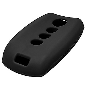 Keyless2Go Replacement for New Silicone Cover Protective Case for Select Kia Vehicles with Push-Button Ignition That Use Prox Smart Keys SY5XMFNA433, SY5XMFNA04 (2 Pack) - Black