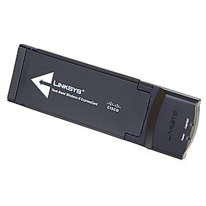 Cisco-Linksys WEC600N Dual Band Wireless-N Ultra RangePlus Expresscard