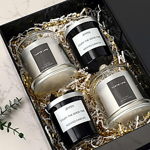 PLINJOY 4 OZ Crinkle Cut Paper Shred Filler for Gift Basket Shredded Confetti Paper Box Stuffing Easter Basket Grass (Gold White)