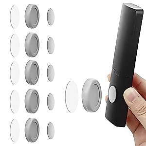 5 Pack Magnetic Remote Control Holder Wall Mount Holders Hole-Free Phone Charging Organizer Storage Containers For Home Office School Supply Storage - strong magnet securely hold (Grey)