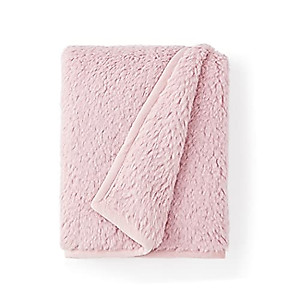UGG 25110 Blakely Baby Blanket Comfy Cozy Machine Washable Luxury Throw Blankets for Newborn Babies Plush Sherpa Blankie Soft Gentle on Skin, 41 x 31-Inch, Pink Shell