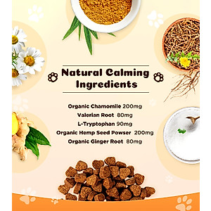 Yumlas 180 Counts Calming Chews for Dogs Anxiety Relief, Dog Calming Chews with Potent Effect in 30 Mins & Last for 12 Hrs, Hypoallergenic Dog Calming Treats for All Breeds, Sizes, Ages (Duck Flavor)