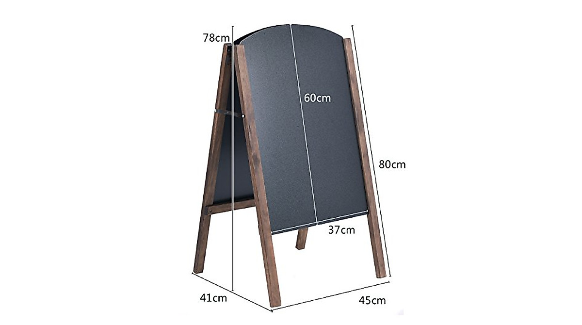GOFLAME A-Frame Chalkboard: Durable Double-Sided Sign