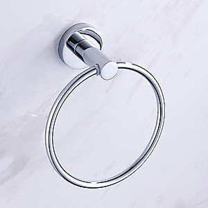 Towel Ring,Coat Hook,Towel Hooks,2Pcs Hand Towel Ring Round Wall Mounted Bathing Towel Rack Stainless Steel Towel Bar Ring Bathroom Accessories