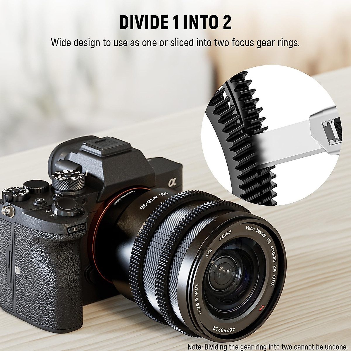 NEEWER PG008 Seamless Follow Focus Gear Ring 0.8 MOD for ø78-80mm Lens, Compatible with SmallRig Compatible with Tilta NEEWER Follow Focus for Canon Sony Nikon Fujifilm Panasonic Sigma Lens