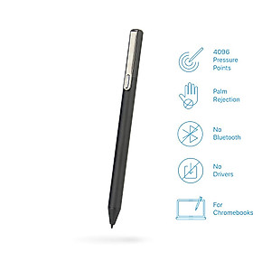 Andana USI Stylus Pen, Touch Screen Stylus for USI Chrome OS, Active Digital Pen Compatible with Chromebook Devices from Acer, Asus, HP, Lenovo, Samsung (Black)