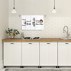 Homento Funny Kitchen Towels-Golden Inspired Gifts for Women,Golden Merchandise Towels Set,Funny Novelty Hand Towels for Girls Night-Unique Birthday Gift for Mom Best Friend,House Warming Gifts Idea