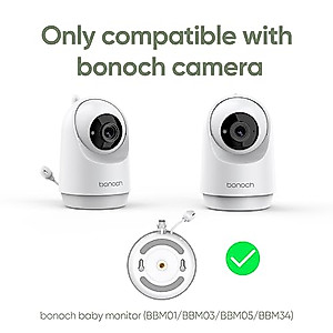bonoch Baby Monitor Mount Baby Monitor BBM01/ BBM03/ BBM05/ BBM04, Crib Mount Camera Holder Wall Mount Flexible Mount Versatile Twist Mount Without Wall Damage, Baby Camera Stand for Crib Nursery