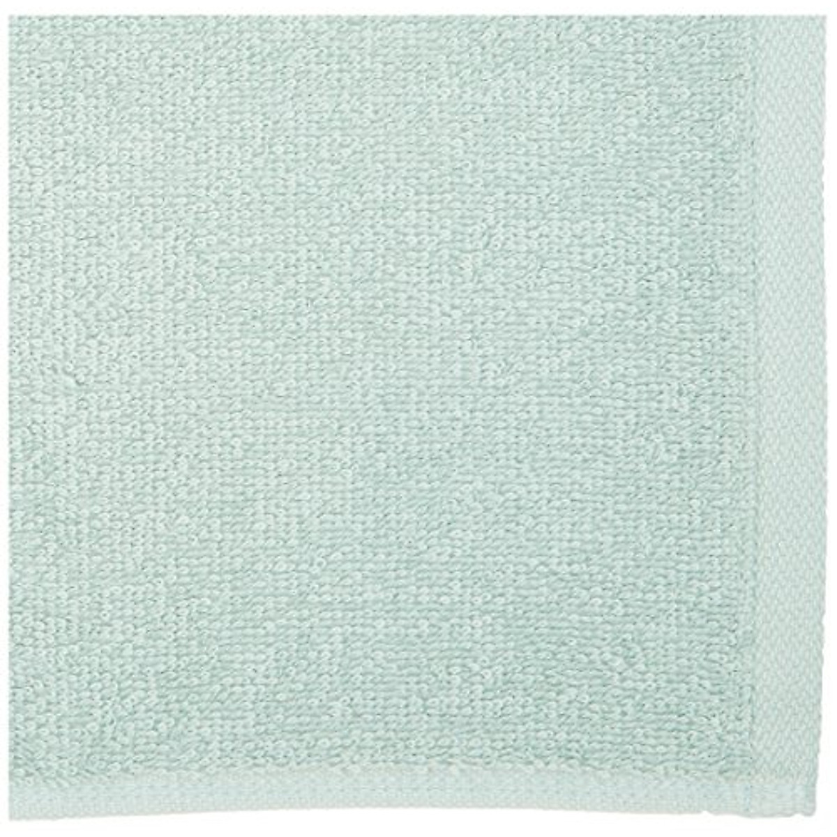 Amazon Basics Fast Drying, Extra Absorbent, Terry Cotton Washcloths - Pack of 24, Seafoam Green, 12 x 12-Inch