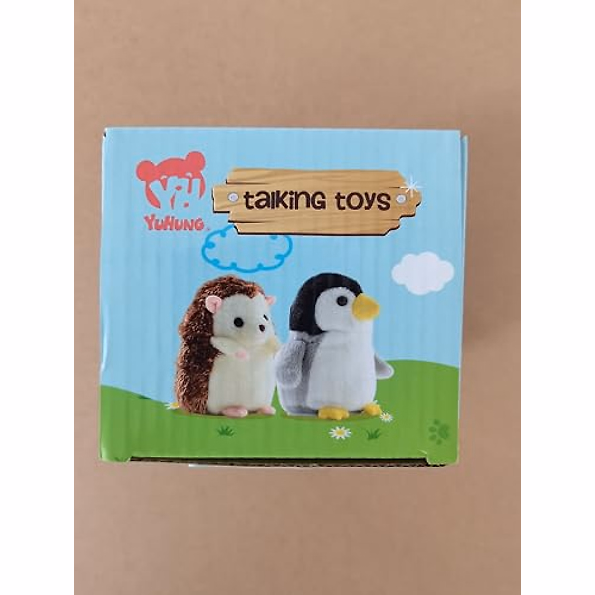 YH YUHUNG Interactive Talking Hamster Toy Repeats What You Say, Mimics Your Voice with High-Pitched Tone & Head Nodding, Soft, Durable Plush Hamster Stuffed Animal Repeating Toy for Kids