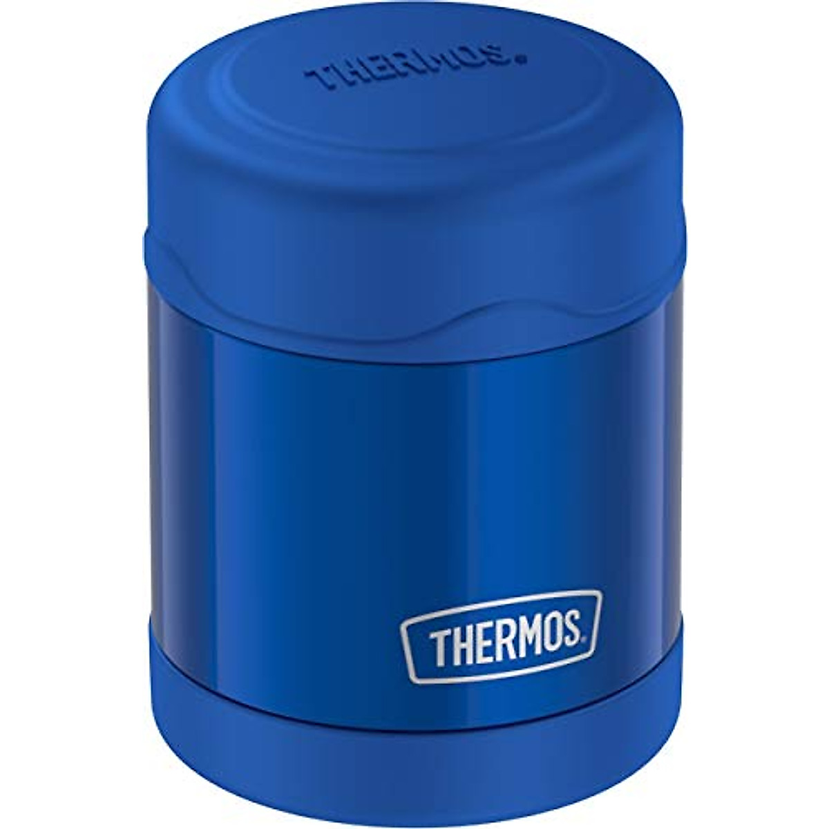 THERMOS FUNTAINER 10 Ounce Stainless Steel Vacuum Insulated Kids Food Jar, Blue