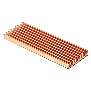 icepc M.2 PCI-E NVME 2280 SSD Heatsink Pure Copper Heat Sink,High Performance SSD Radiator with Thermal Pad for PS5/Laptop/PC 2280 NGFF Solid State Disk Cooler(70x20x4mm)