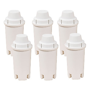 WuYan Replacement Water Filter, Compatible with Brita Pitcher Filter Standards Grand,Lake,Capri,Wave Classic 35557,OB03,Mavea 10700 (6 Pack)