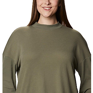 Columbia Women's Pine Street Long Sleeve Knit Stone Green