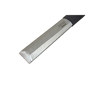 Arno 467894 Solid Steel French Timber Framing Slick Chisel 20 mm (3/4 Inch) Wide x 10-1/2 Inches Long RC 58-60 PVC Dipped Handles
