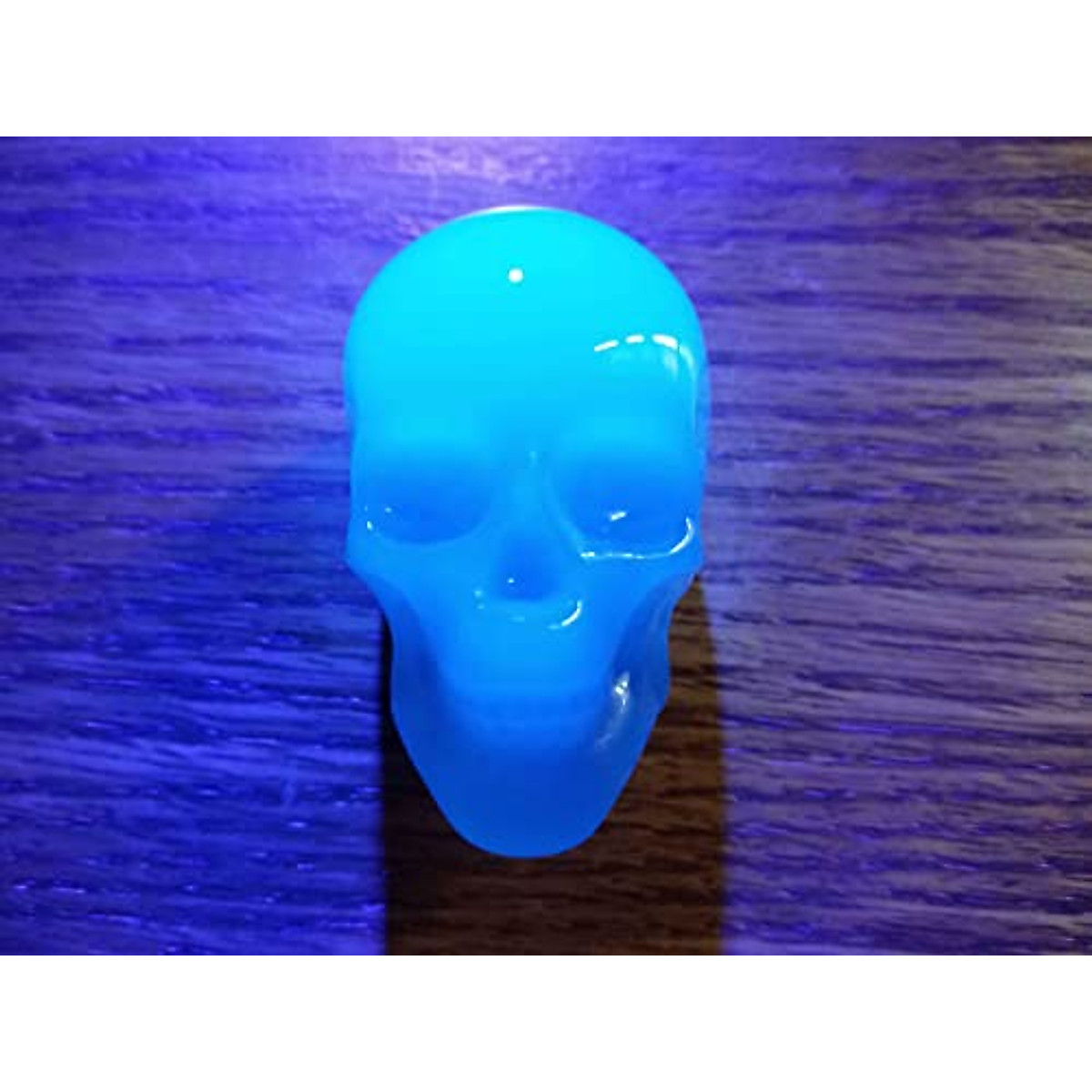 Blue Skull Cabinet Knobs/Drawer Knobs (Black Light Activated) (Set of 2)