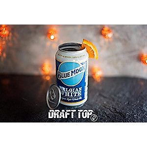 The Draft Top 3.0 Original Beer Can Opener - Soda Can Opener - Topless Can Opener - Handheld Safety Easy Manual Can Opener, Smooth Edge Effortless Rip and Sip Opener, As Seen on Shark Tank