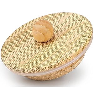 Bamboo Lid for Chemex Coffee Makers 3/6/8/10 Cup, Innovative Design, Natural Bamboo
