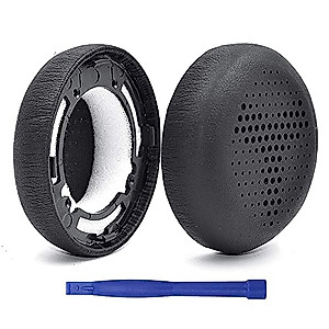 Y500 Ear Pads, Replacement Protein Leather Earpads Ear Pads Cushion Muffs Cover Repair Parts for AKG Y 500 Y-500 On-Ear Foldable Wireless Bluetooth Headphones Headsets (Black)