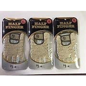 HJ Half Finger Golf Glove LADIES XL fits on LEFT HAND 3pk